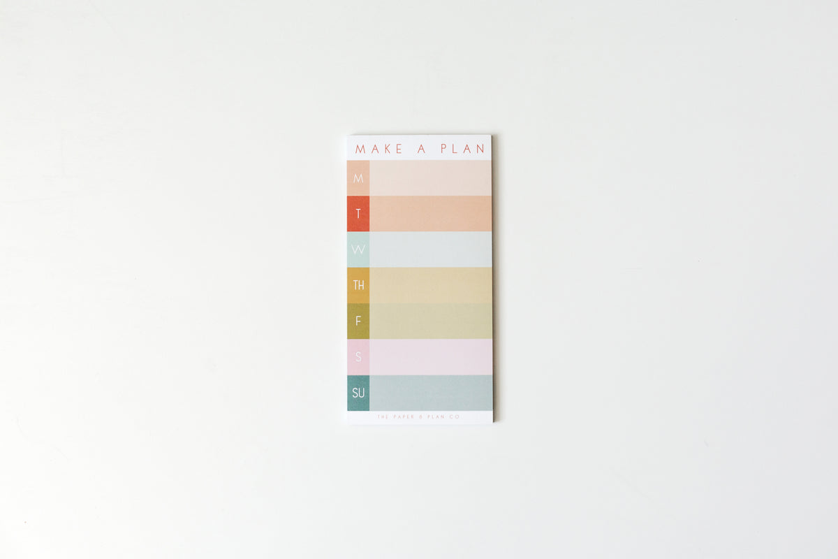 Make a Plan Notepad – The Paper & Plan Co