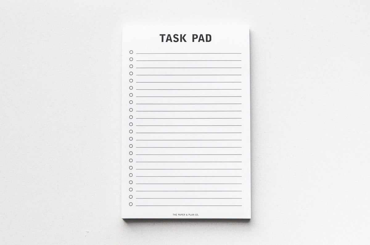 Task Pad – The Paper & Plan Co