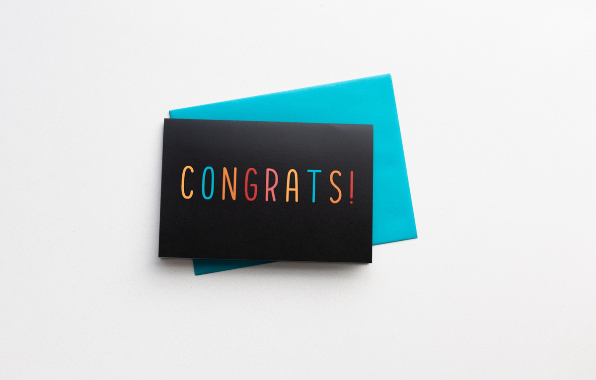 Congrats - Black – The Paper & Plan Co