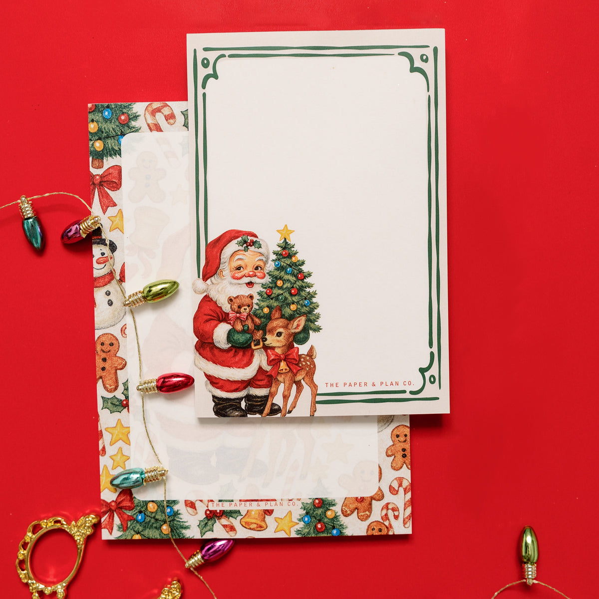 Santa Christmas Notepad Set – The Paper & Plan Co